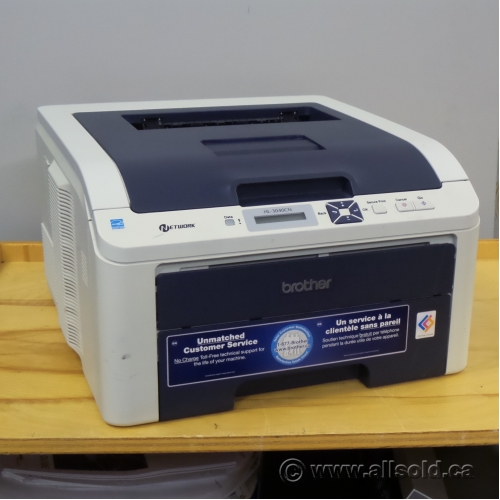 Brother HL-3040CN Compact Color Laser Printer w Network - Allsold.ca - Buy & Sell Used Office ...